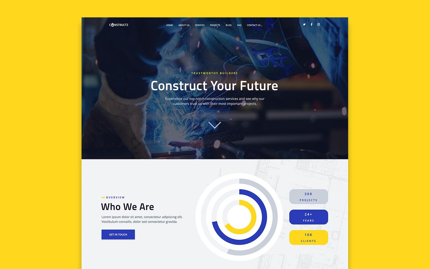 Constructz - Construction HTML5 Responsive Website Template