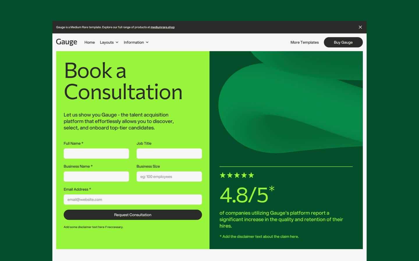 Gauge - Software HTML5 Responsive Website Template