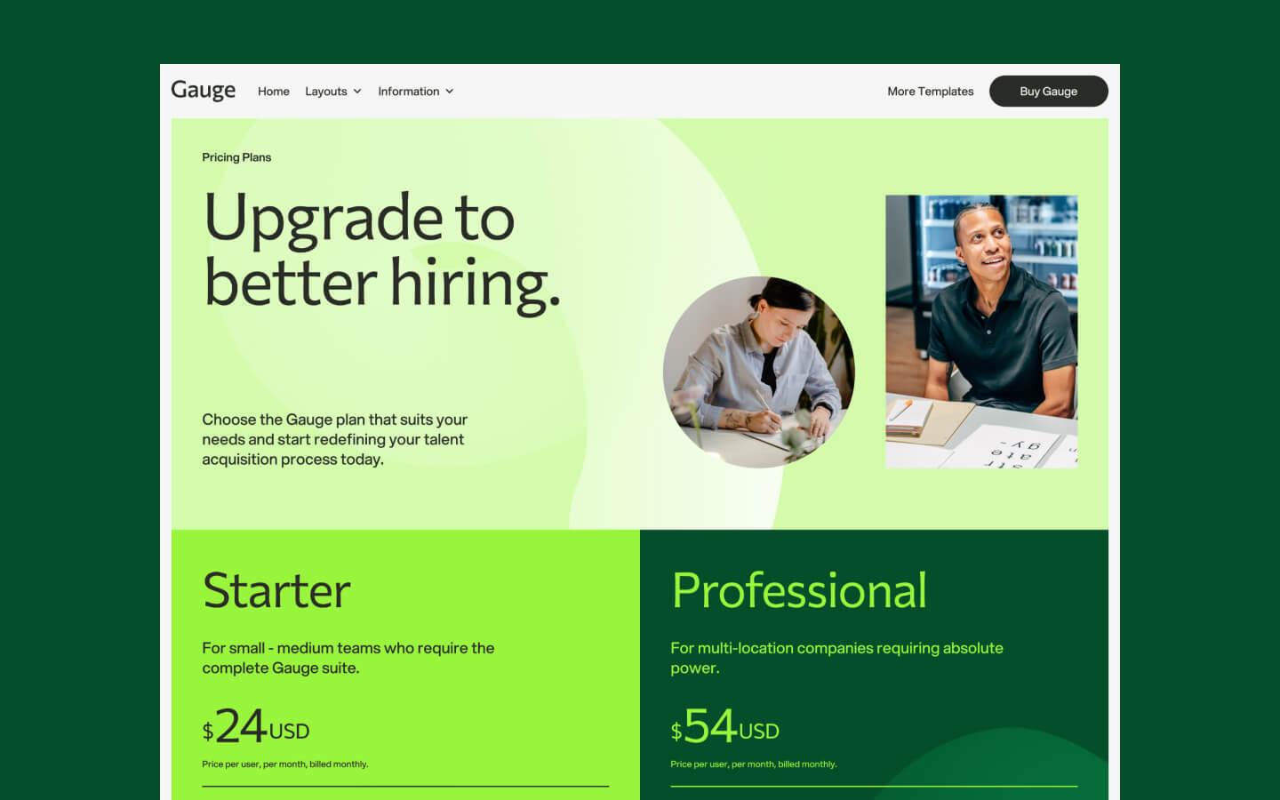 Gauge - Software HTML5 Responsive Website Template