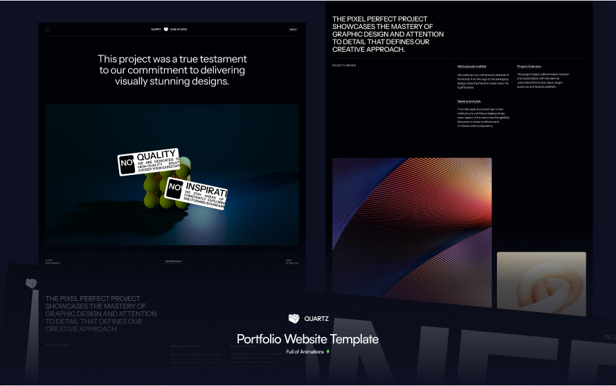 Quartz - Portfolio HTML5 Responsive Website Template