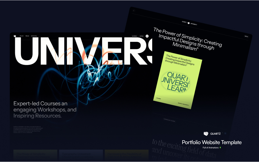 Quartz - Portfolio HTML5 Responsive Website Template