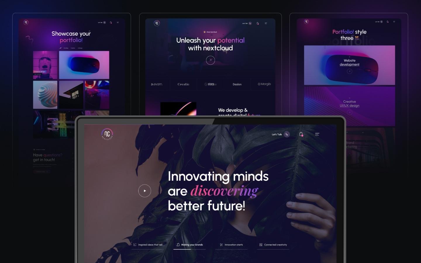 Nextcloud - Agency HTML5 Responsive Website Template