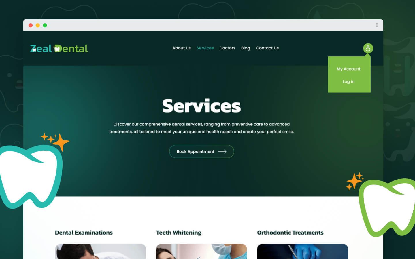 ZealDental - Dentist HTML5 Responsive Website Template