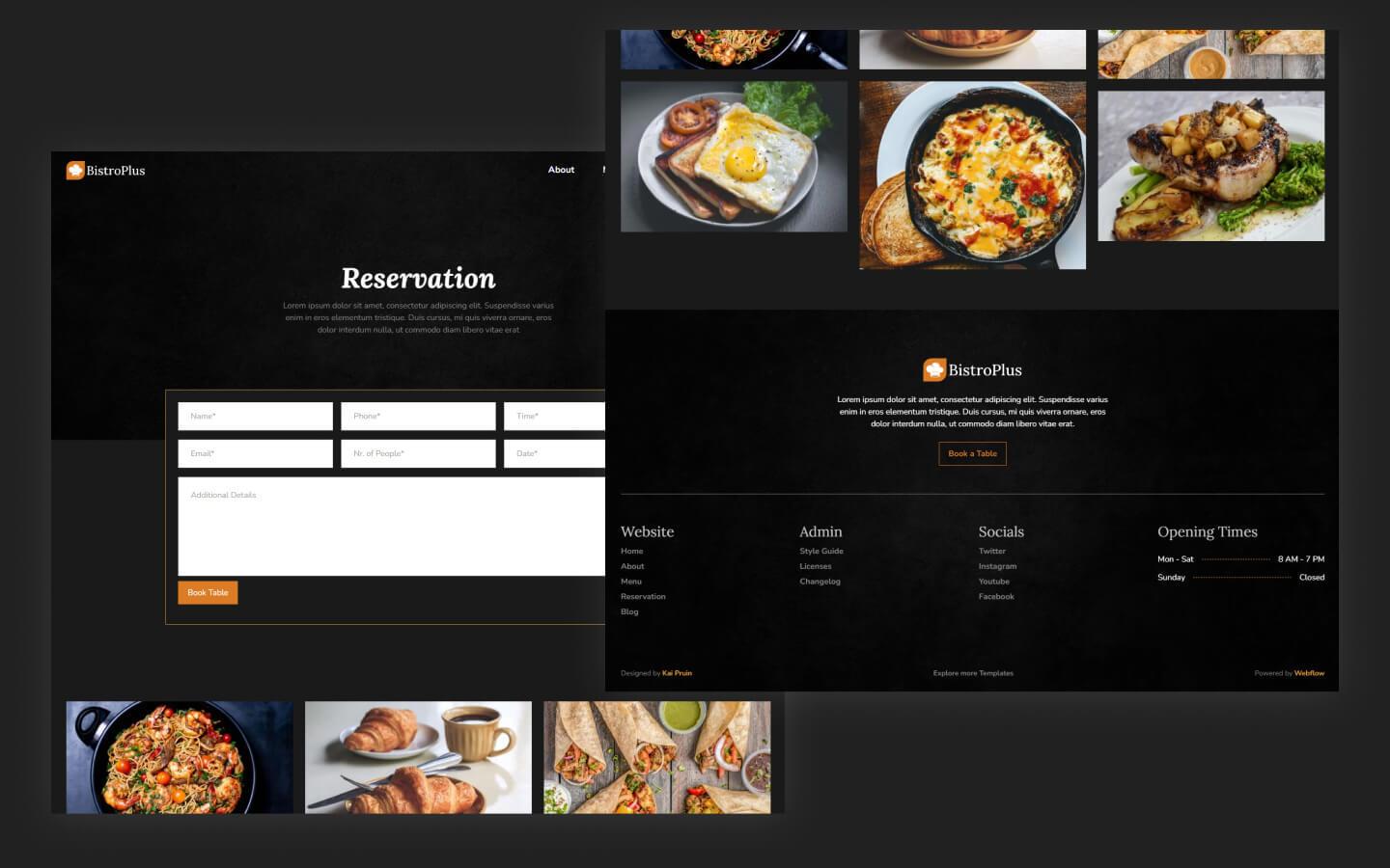 BistroPlus - Restaurant HTML5 Responsive Website Template