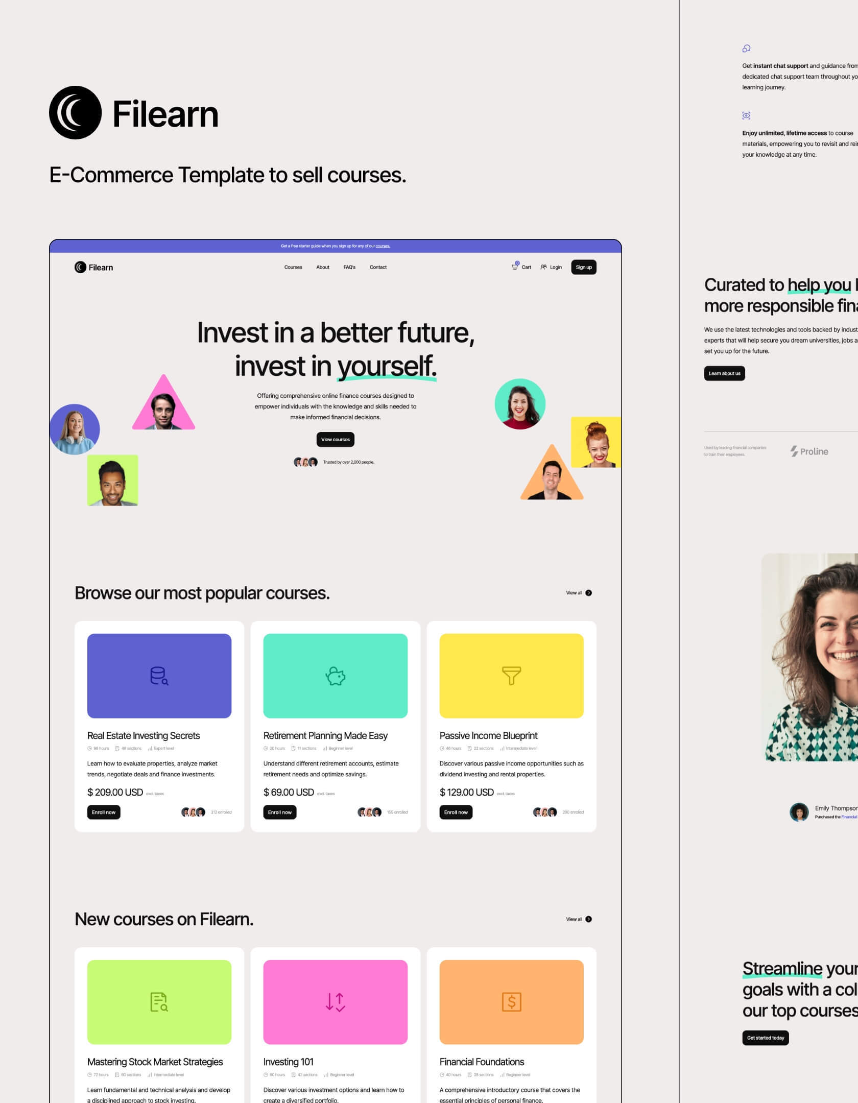Filearn - Learning HTML5 Responsive Website Template