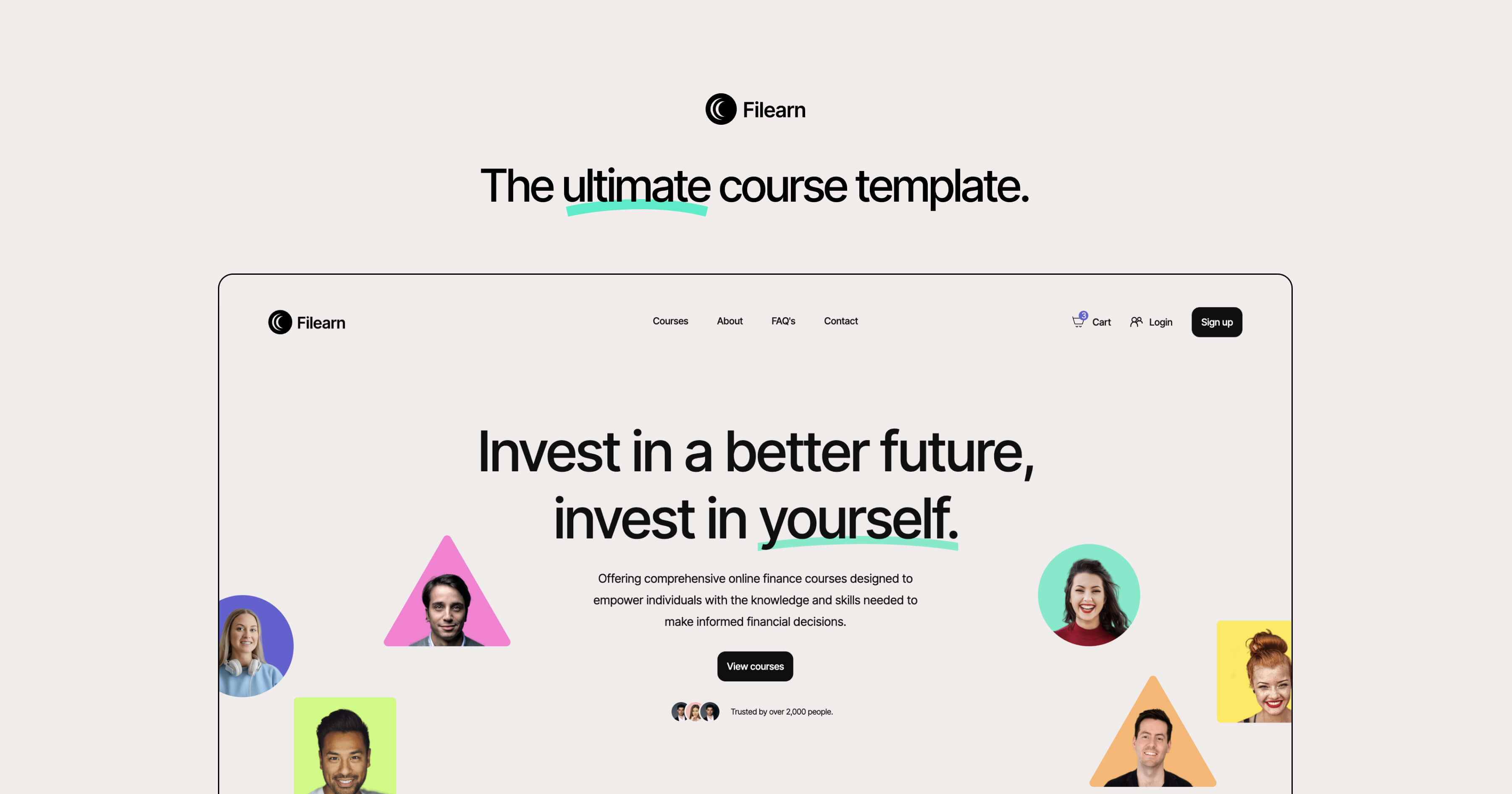 Filearn - Learning HTML5 Responsive Website Template