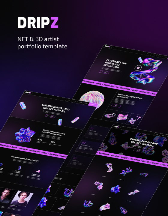 DRIPZ - Portfolio HTML5 Responsive Website Template
