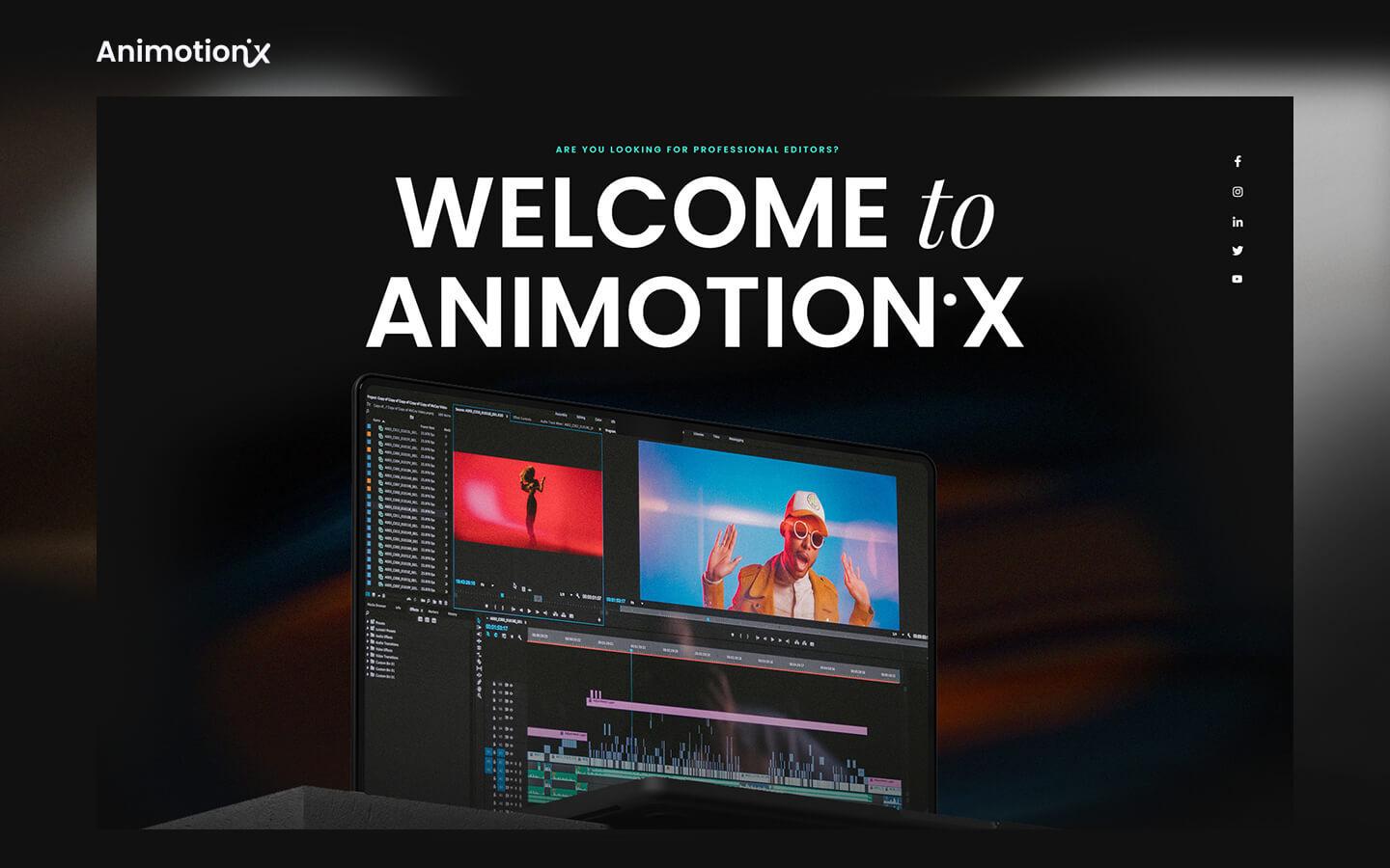 Animotion.X - Video HTML5 Responsive Website Template