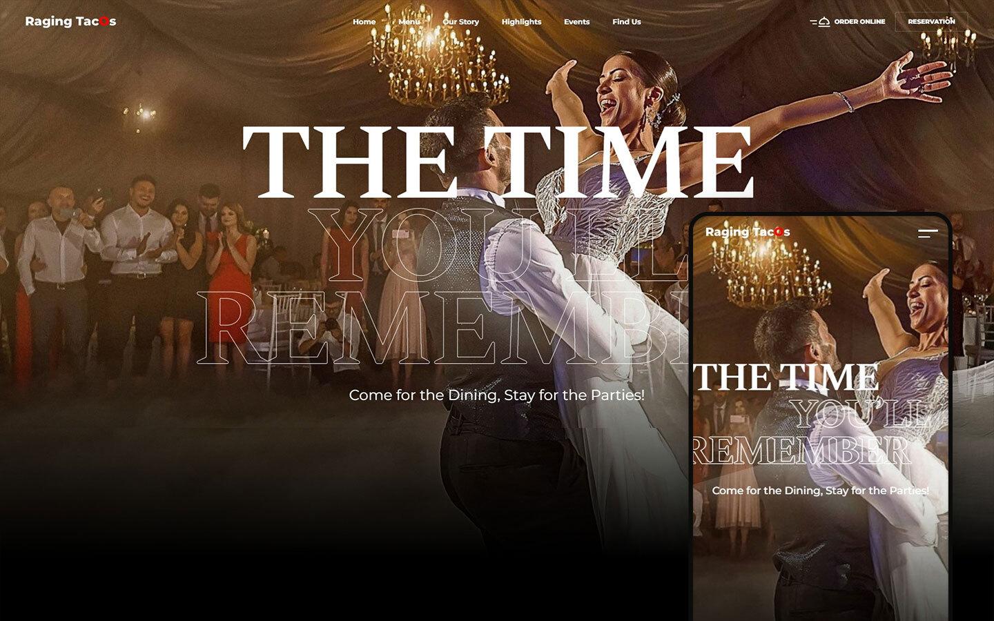 Raging Tacos - Restaurant HTML5 Responsive Website Template