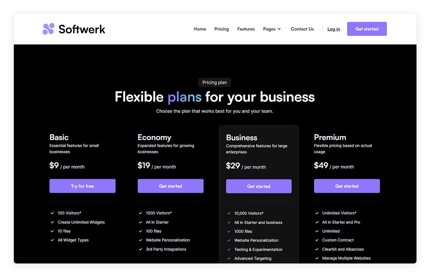 Softwerk - SaaS HTML5 Responsive Website Template