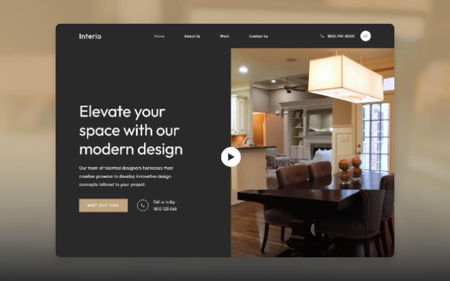 Interio - Interior design HTML5 Responsive Website Template