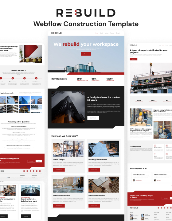 REBUILD - Construction HTML5 Responsive Website Template