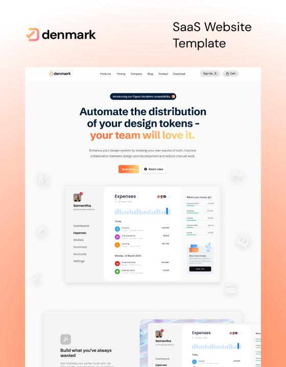 Denmark - SaaS HTML5 Responsive Website Template