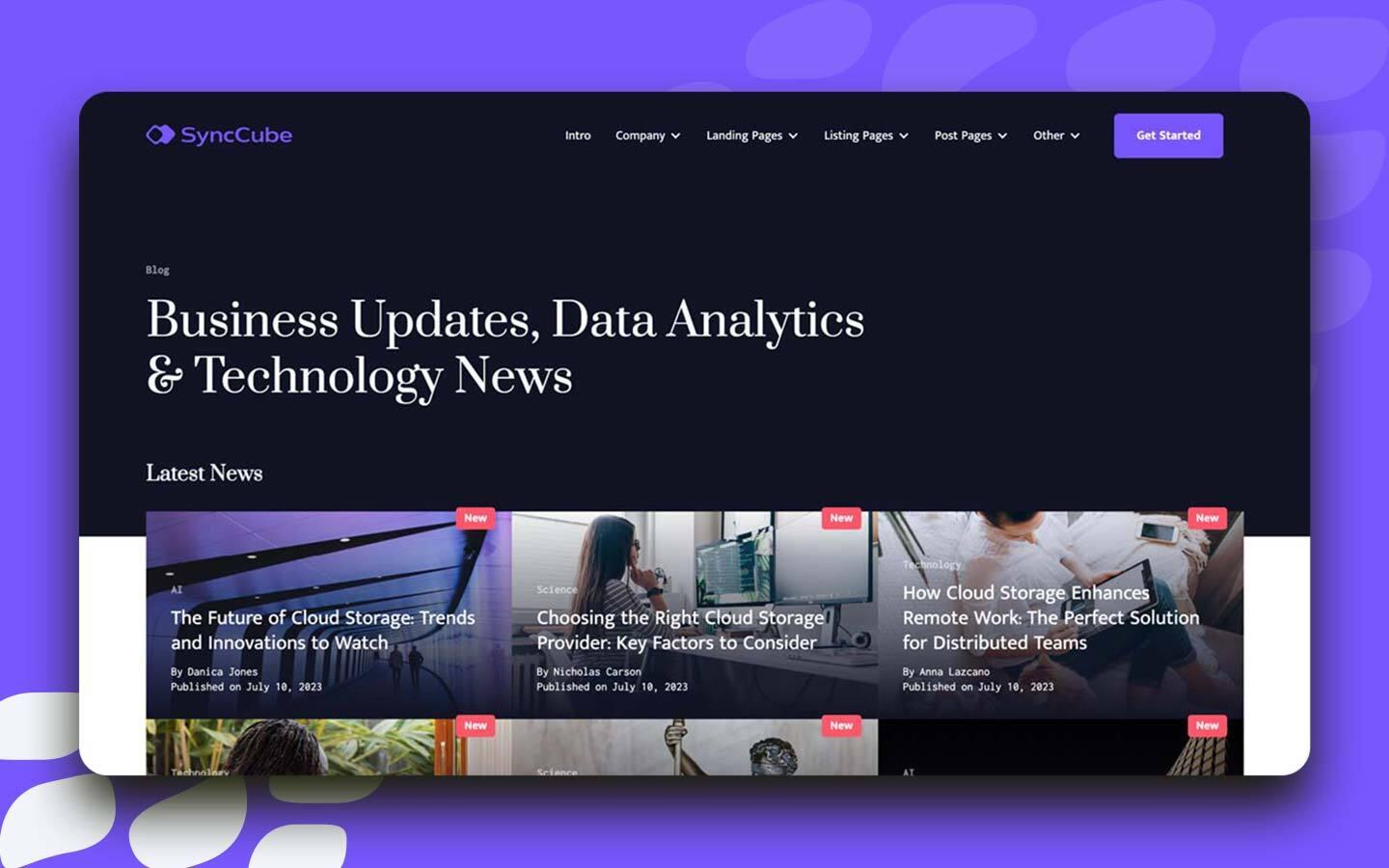 SyncCube - SaaS HTML5 Responsive Website Template