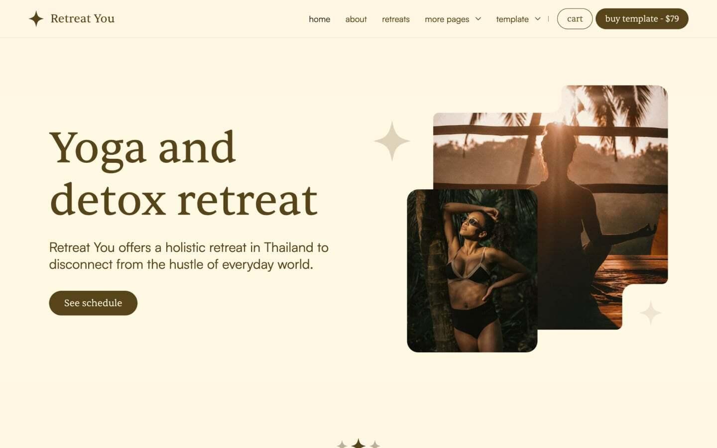 Retreat You - Tourism HTML5 Responsive Website Template
