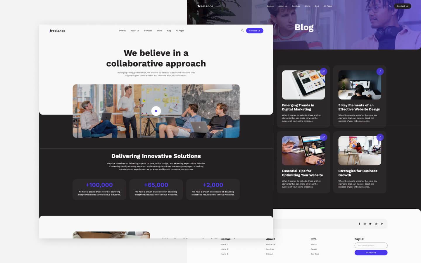 Freelance 128 - Agency HTML5 Responsive Website Template