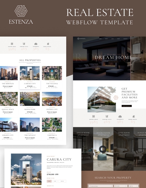 Estenza - Real Estate HTML5 Responsive Website Template