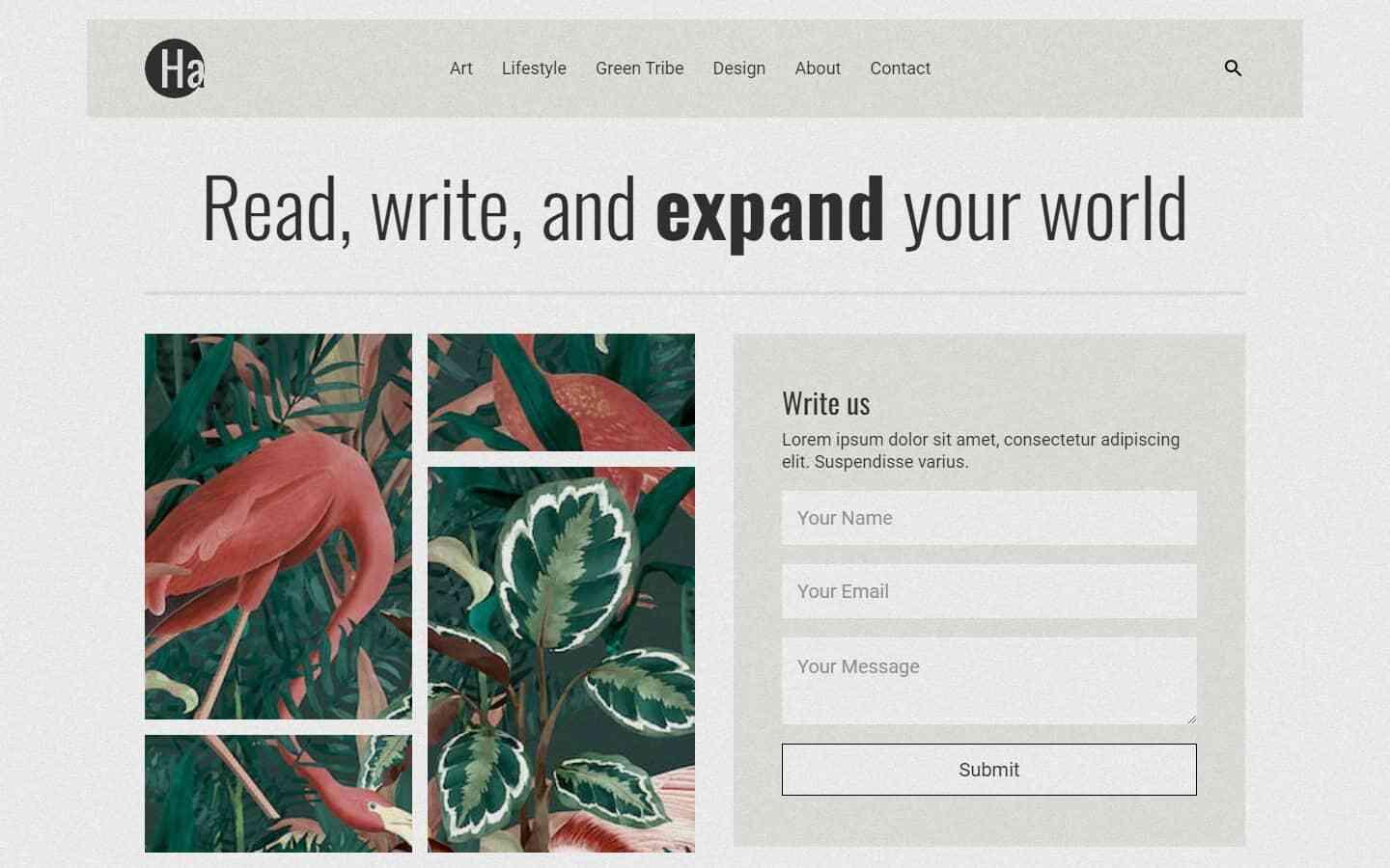 Hablo - Blog HTML5 Responsive Website Template