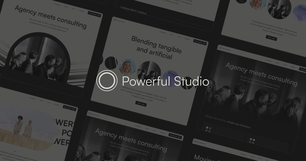 Powerful Studio - Agency HTML5 Responsive Website Template