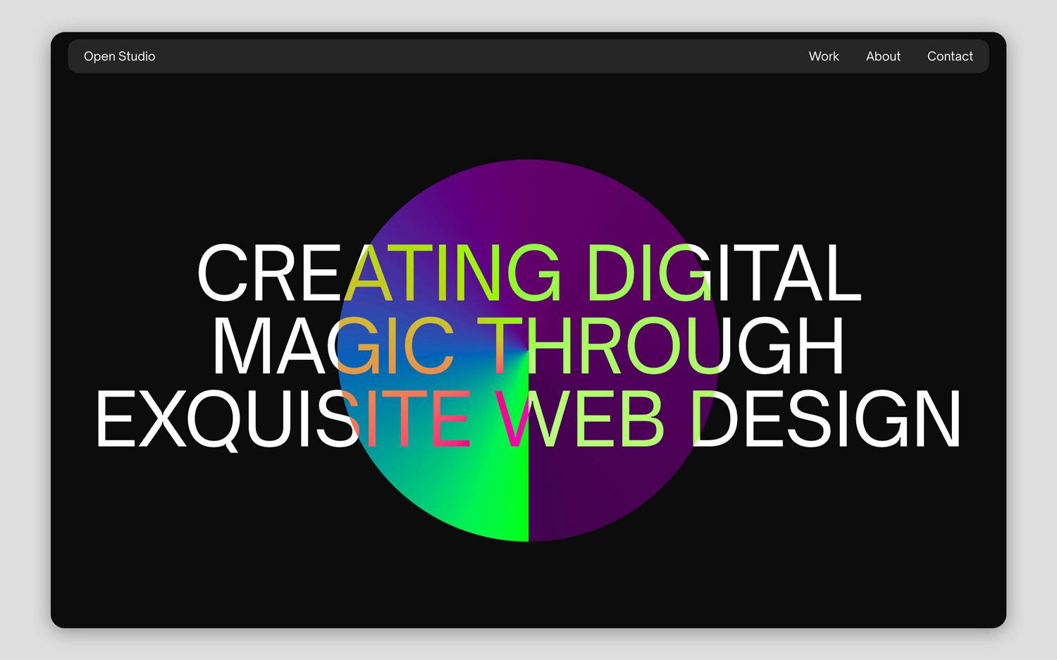 Open Studio - Portfolio HTML5 Responsive Website Template