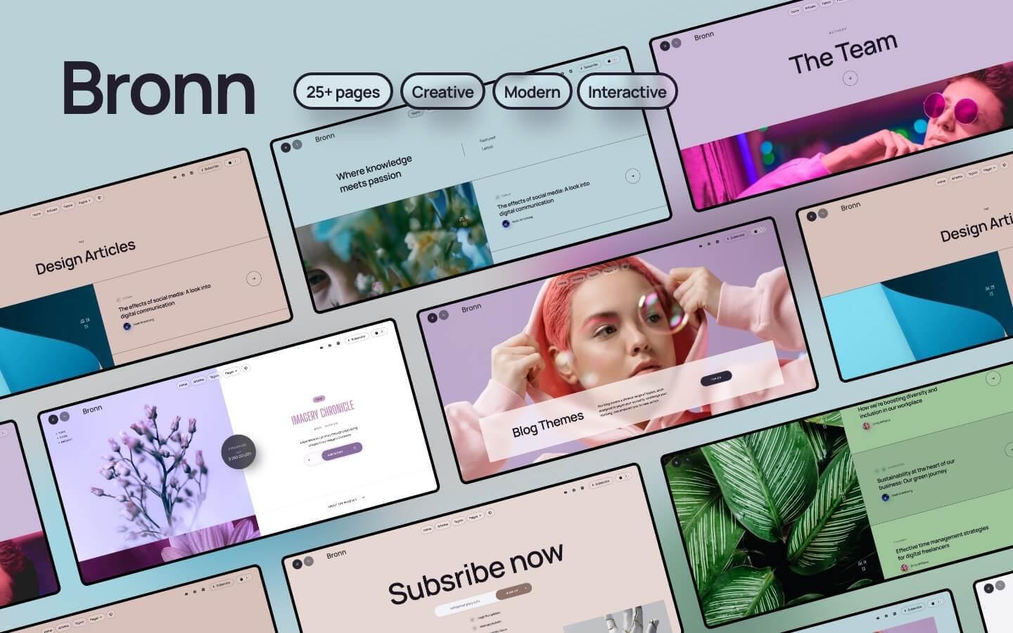 Bronn - Blog HTML5 Responsive Website Template