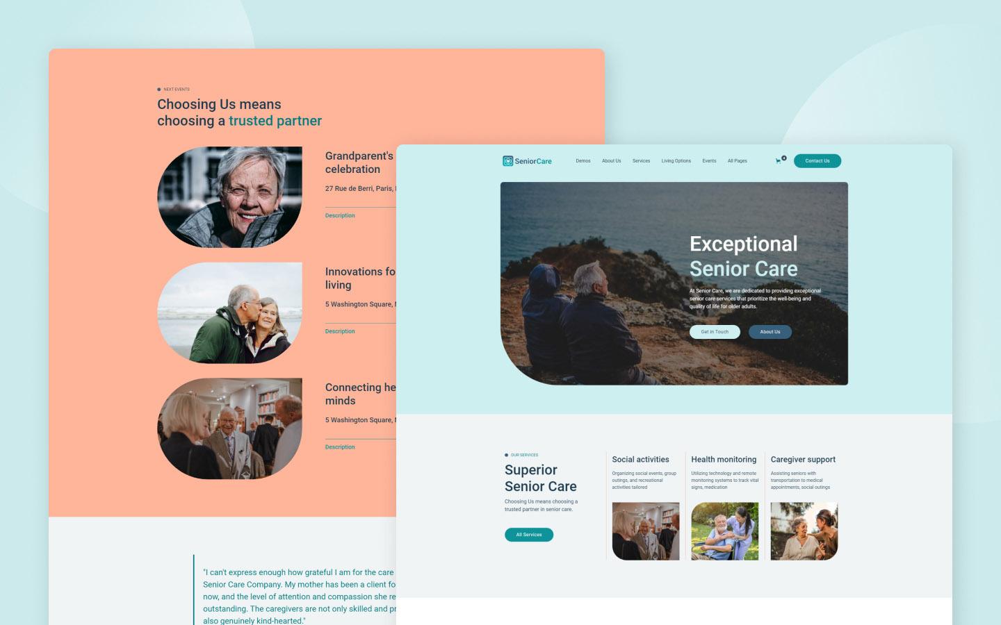 Senior Care - Health HTML5 Responsive Website Template