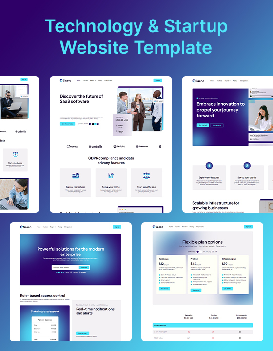 Saano - SaaS HTML5 Responsive Website Template