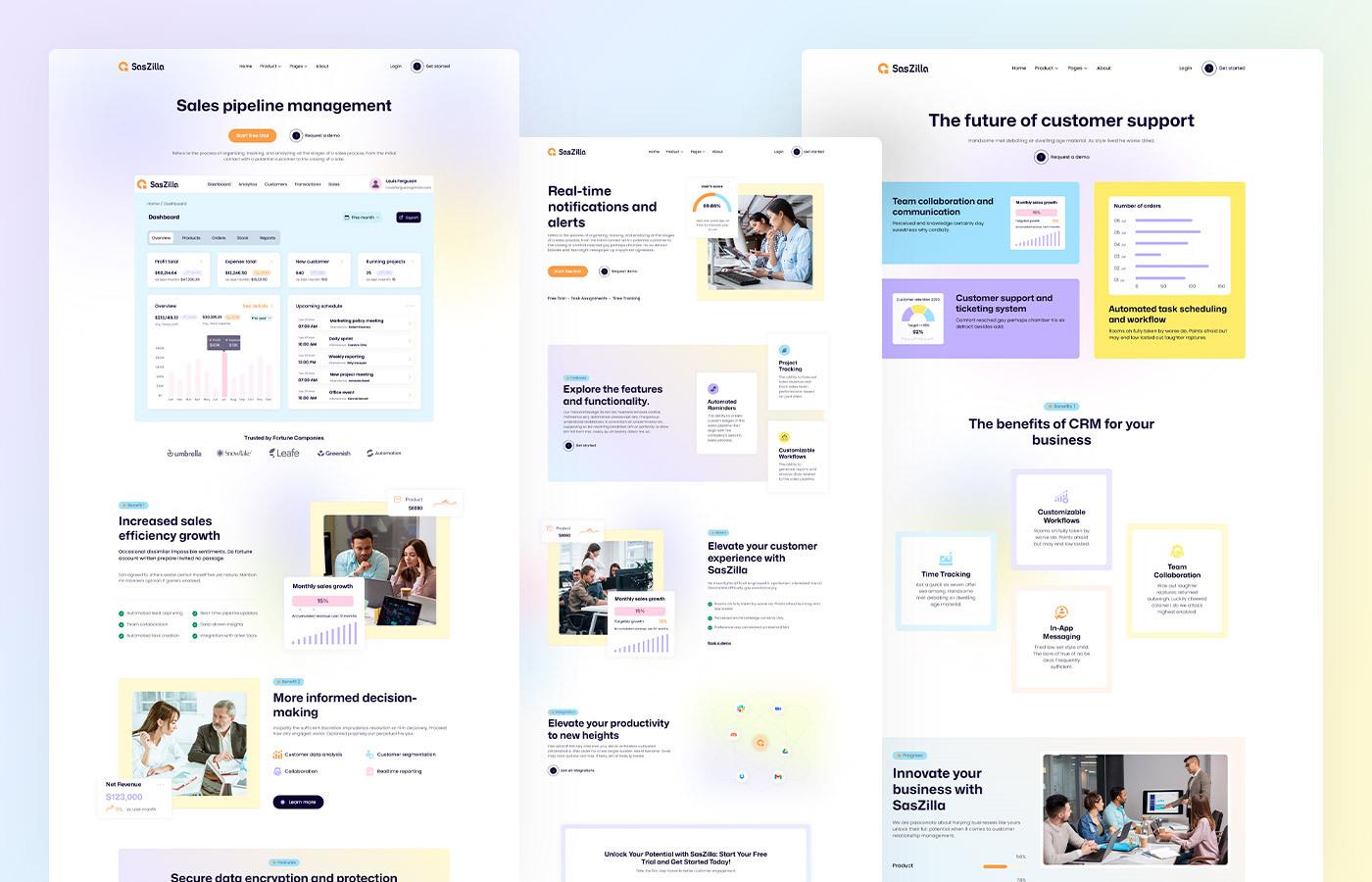 SasZilla - SaaS HTML5 Responsive Website Template