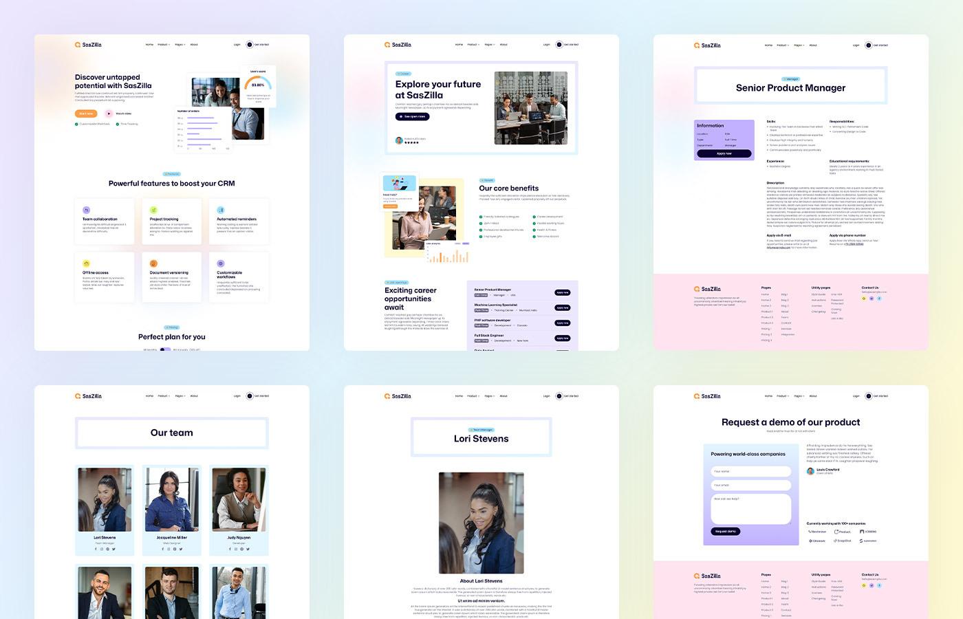 SasZilla - SaaS HTML5 Responsive Website Template