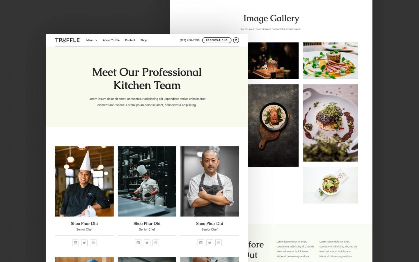 Truffle Dining - Restaurant HTML5 Responsive Website Template