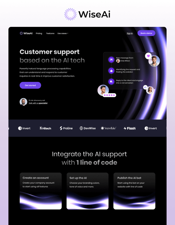 WiseAI - Startup HTML5 Responsive Website Template