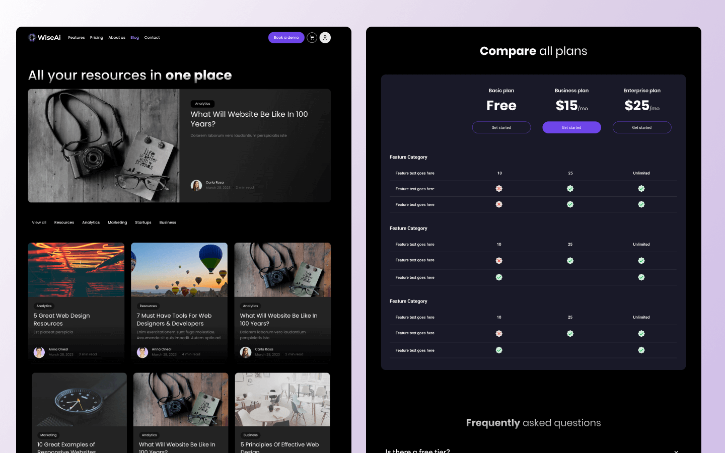 WiseAI - Startup HTML5 Responsive Website Template