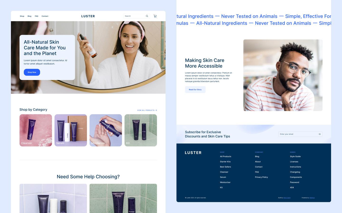 Luster - Retail HTML5 Responsive Website Template