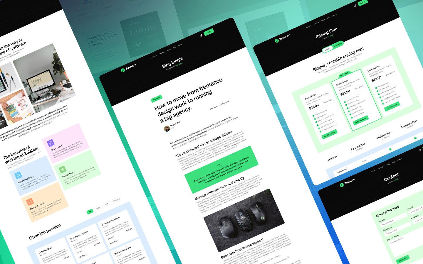 Zaislam - SaaS HTML5 Responsive Website Template