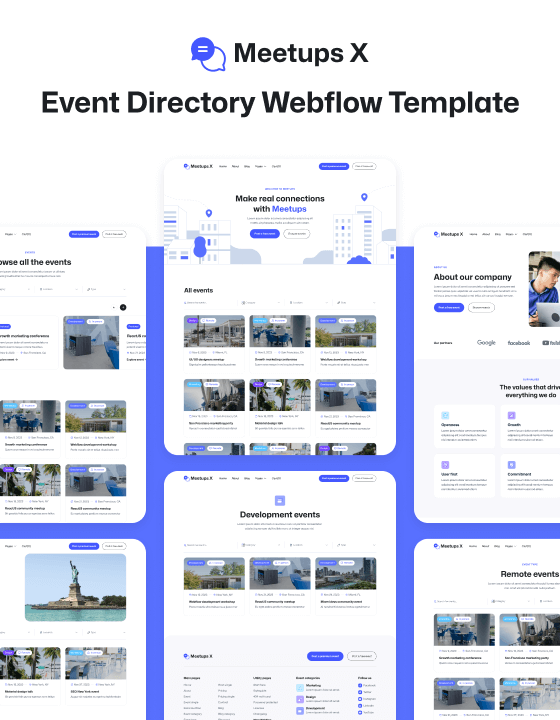 Meetups X - Event HTML5 Responsive Website Template