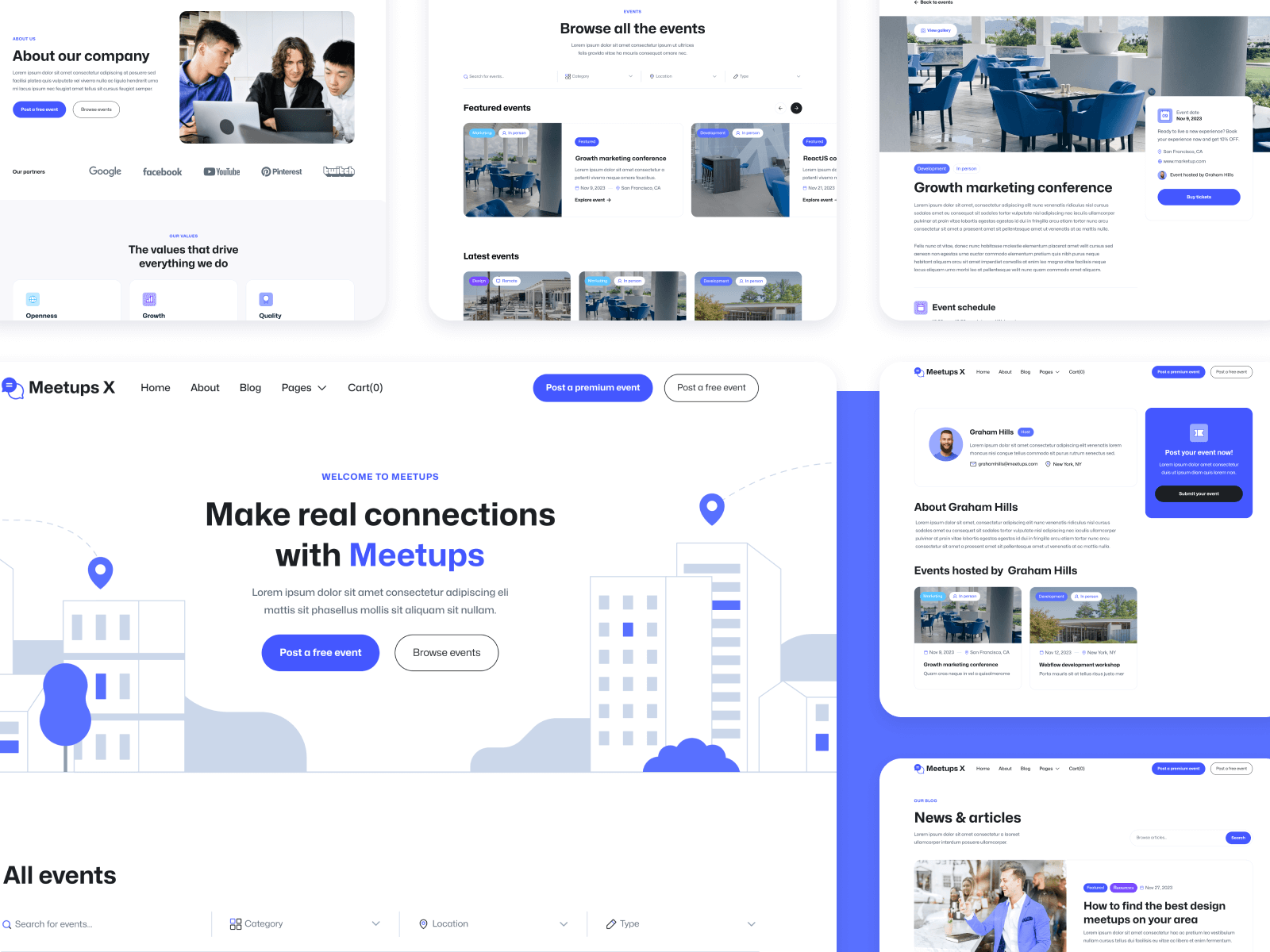 Meetups X - Event HTML5 Responsive Website Template