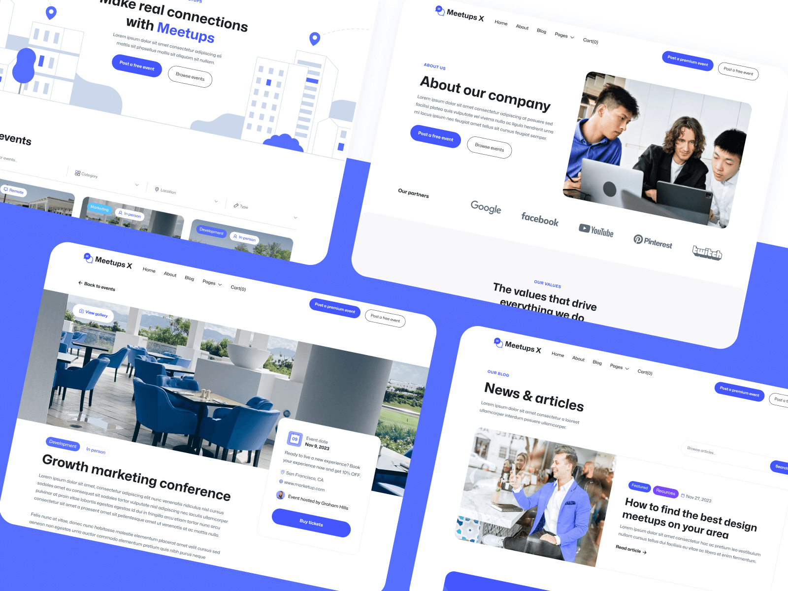 Meetups X - Event HTML5 Responsive Website Template