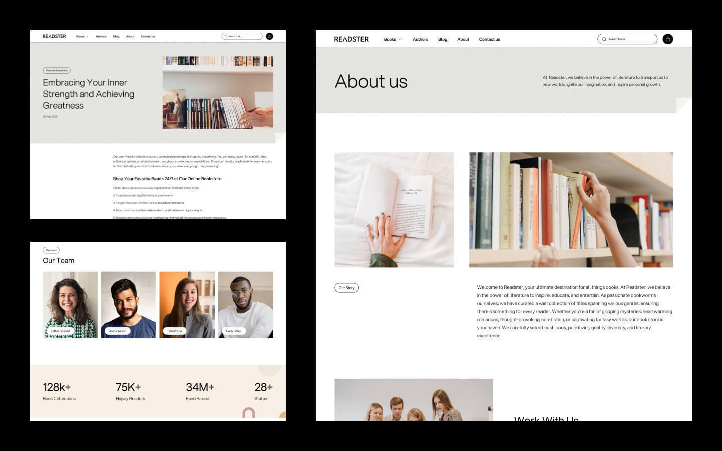 Readster - Book HTML5 Responsive Website Template