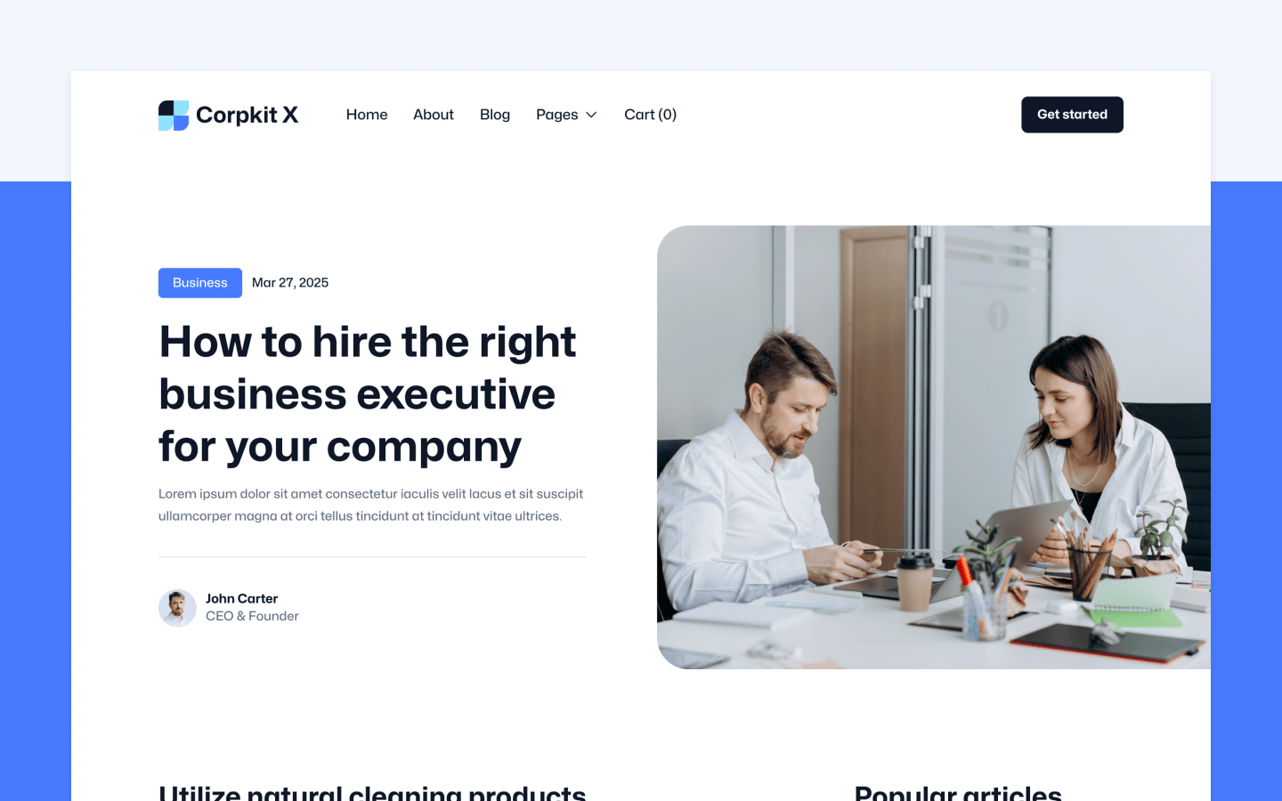 Corpkit X - Consulting HTML5 Responsive Website Template