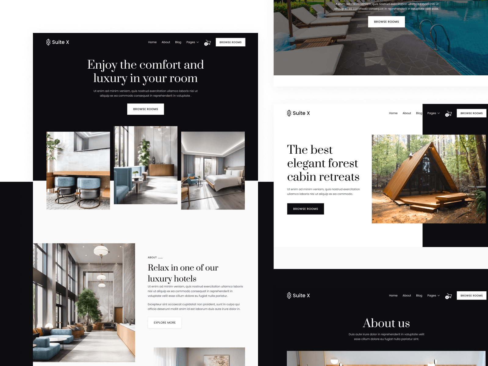 Suite X - Hotel HTML5 Responsive Website Template