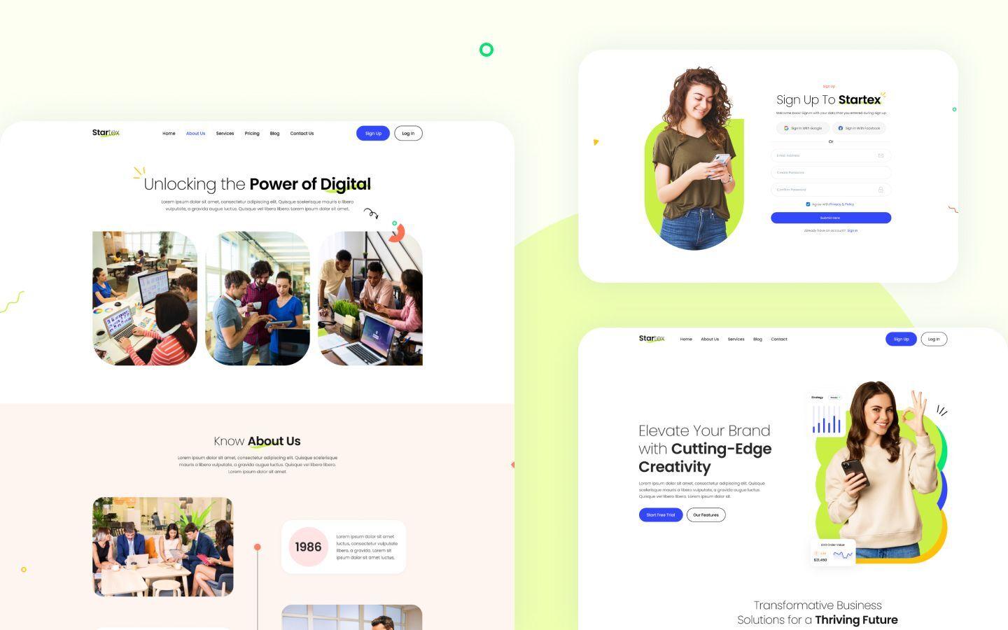 Startex - Startup HTML5 Responsive Website Template