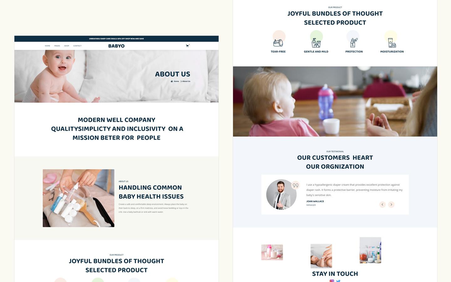 Babyo - Kids HTML5 Responsive Website Template
