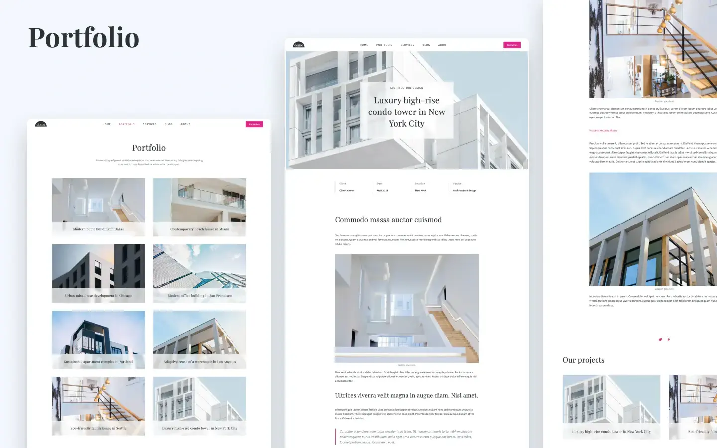 Dome - Architecture HTML5 Responsive Website Template