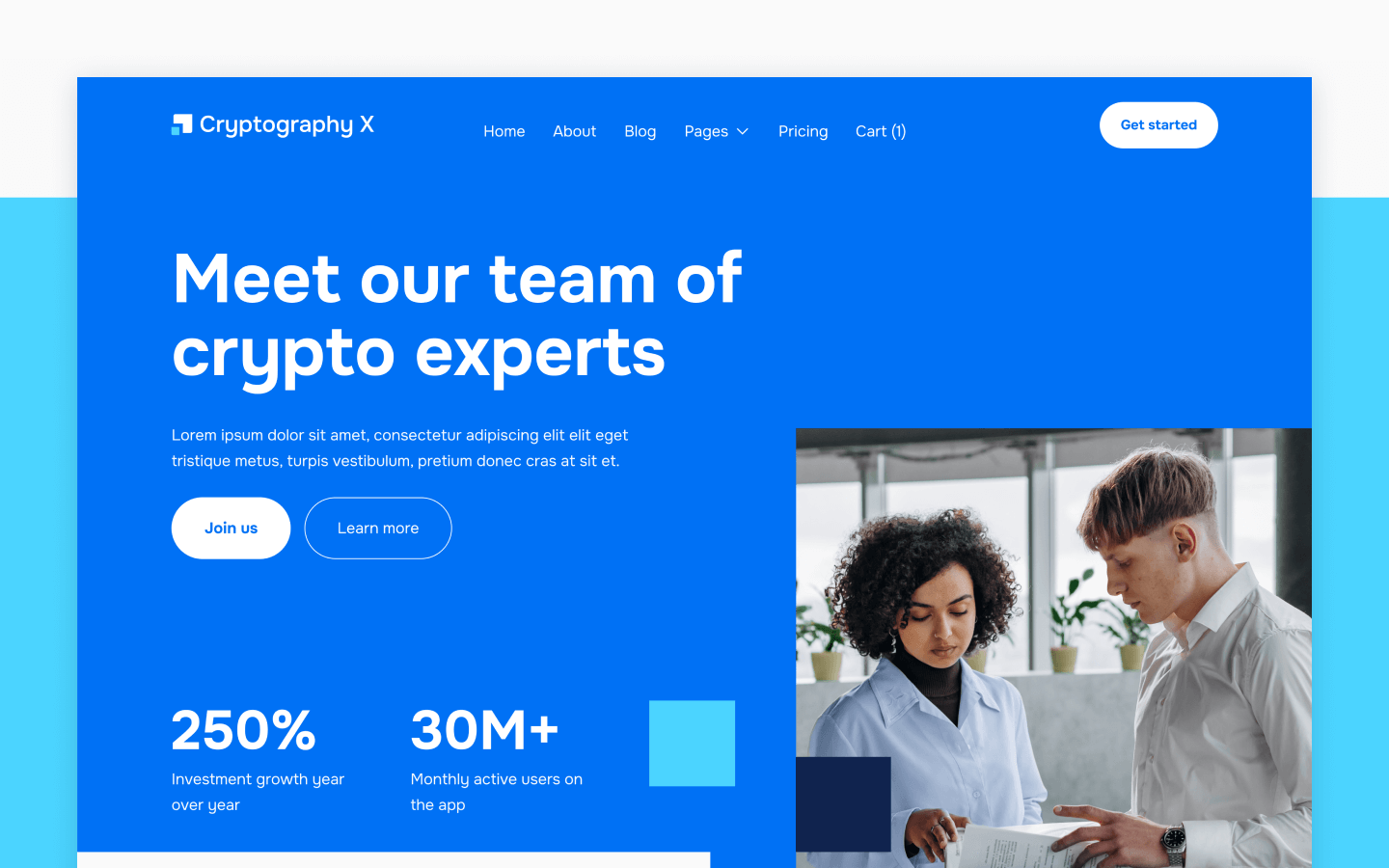 Cryptography X - Finance HTML5 Responsive Website Template