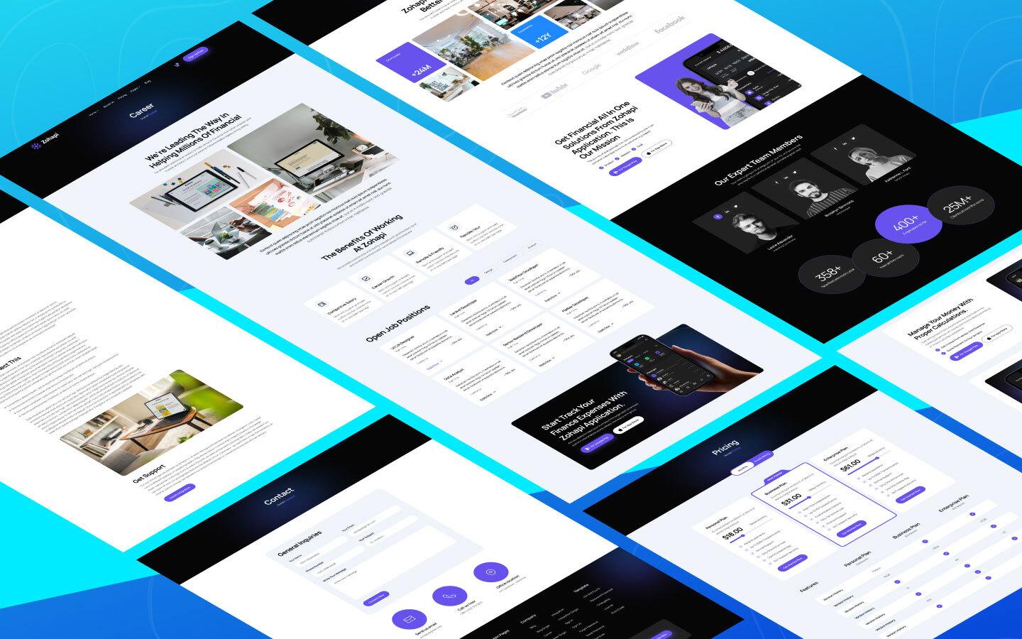 Zohapi - App HTML5 Responsive Website Template