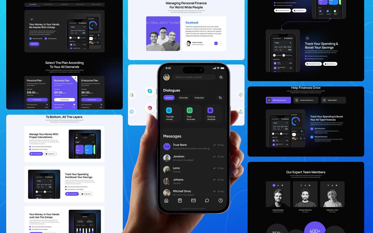 Zohapi - App HTML5 Responsive Website Template