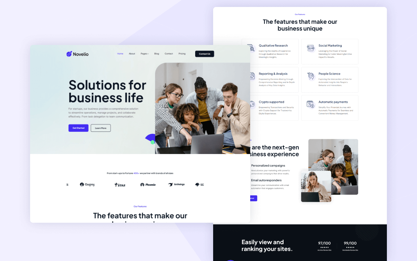 Novelio - Agency HTML5 Responsive Website Template