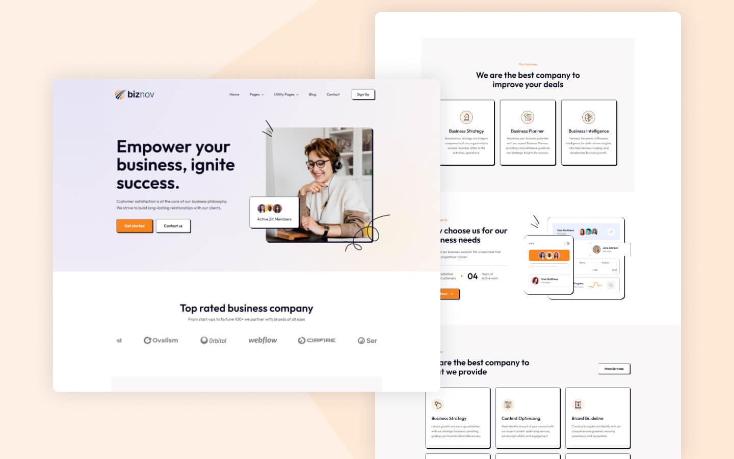Biznov - Agency HTML5 Responsive Website Template