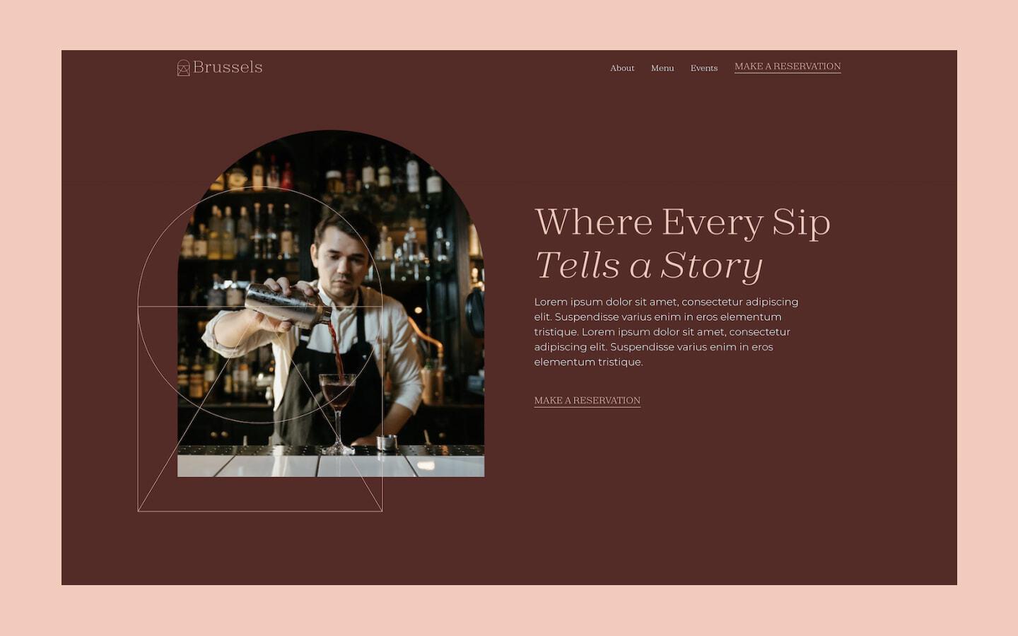 Brussels - Bar HTML5 Responsive Website Template