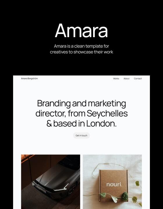 Amara by Slate Dept | Muzli Creative Store